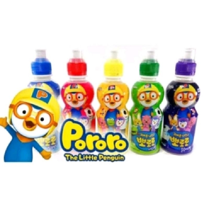 Jual Pororo Drink Minuman Anak 235ml Rasa Strawberry/Blueberry/Susu ...
