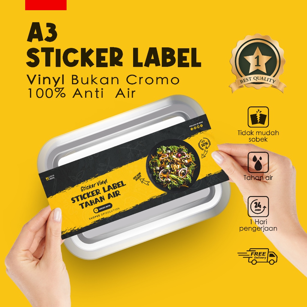 Jual Custom Sticker Label / Stiker Segel / Sticker Kemasan / Stciker ...