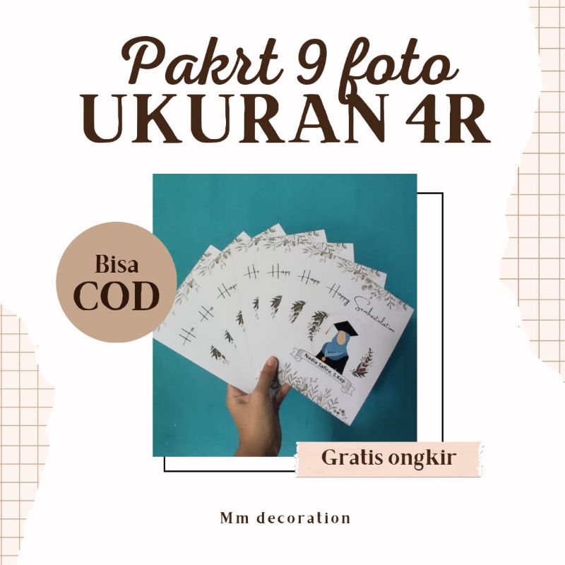 Jual CETAK FOTO UKURAN 4R PAKET 9 FOTO | Shopee Indonesia