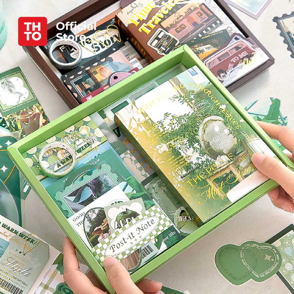 Jual THTO Set Notebook Creative Simple Gift Hadiah Souvernir Retro ...