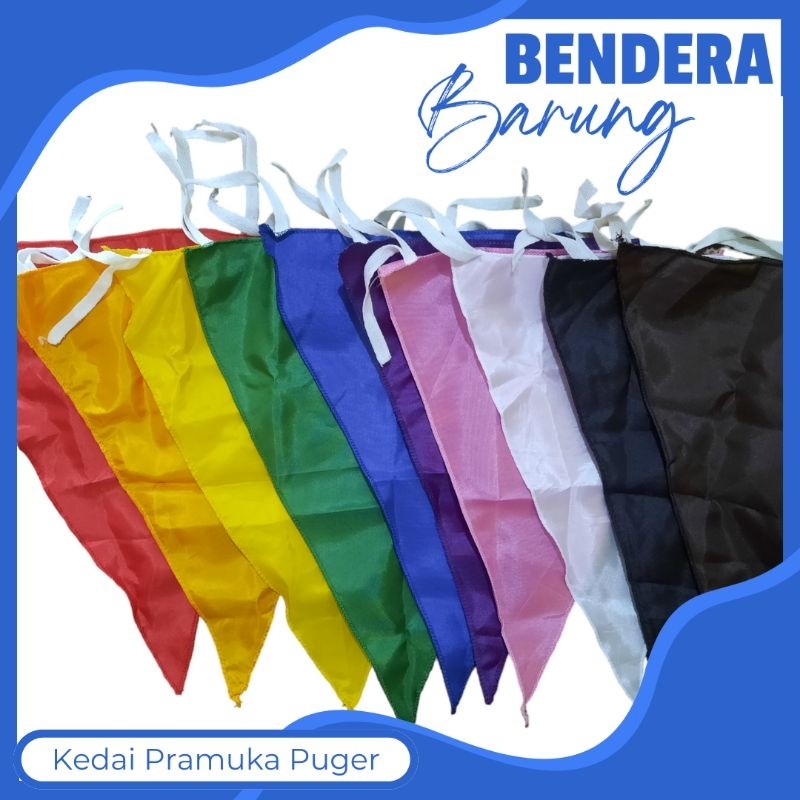 Jual BENDERA BARUNG 10 WARNA LENGKAP | Shopee Indonesia