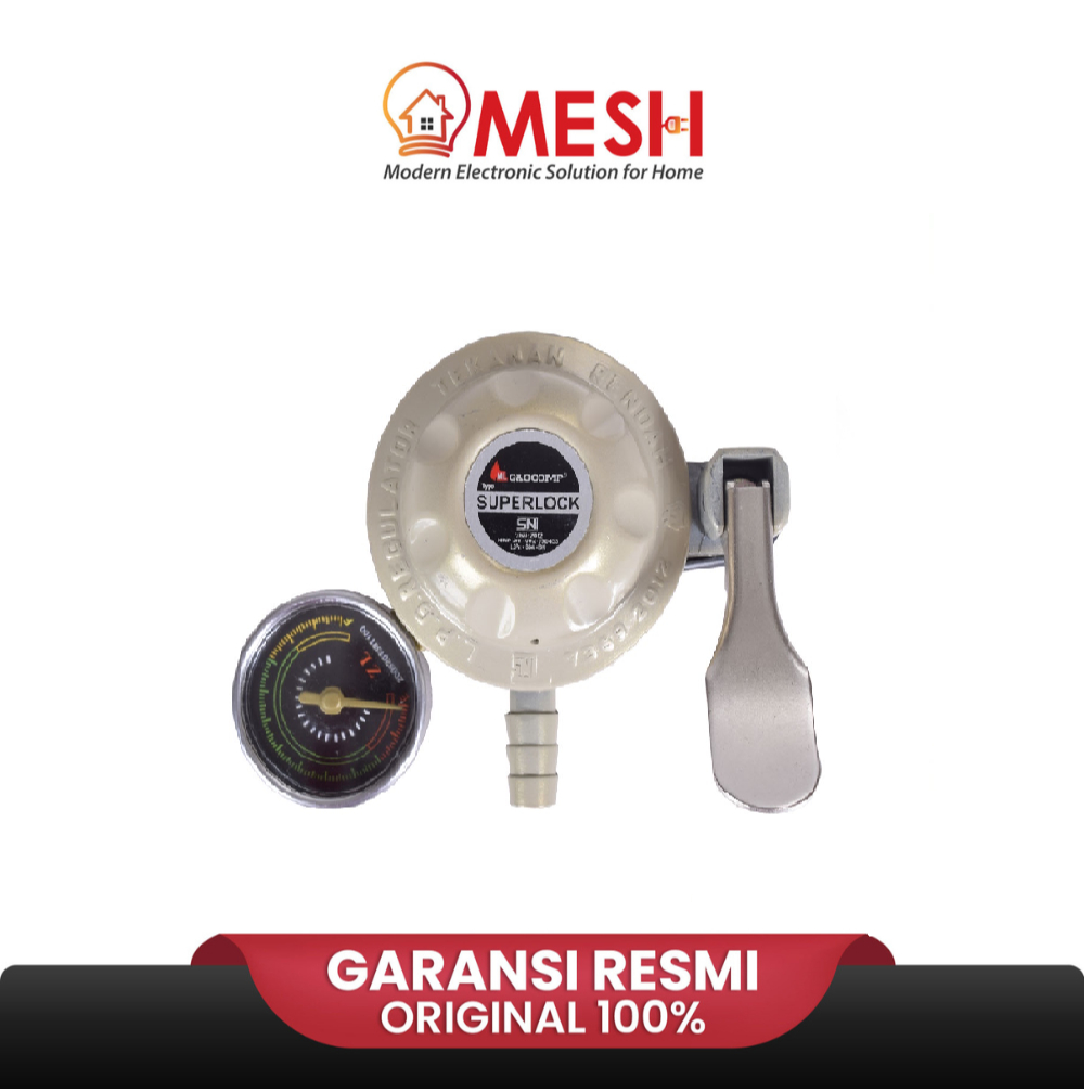 Jual GASCOMP GRS01 Regulator Meter Super Lock/Regulator Gas/Original ...