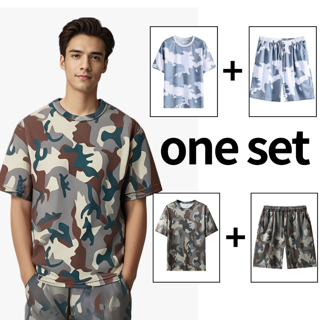 Jual Setelan camo stretch pria baju setelan pria baju oversize pria ...