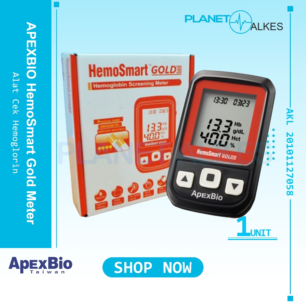 Jual Alat Cek Hemolgobin HB Apexbio Hemosmart Gold Hemoglobine Meter ...