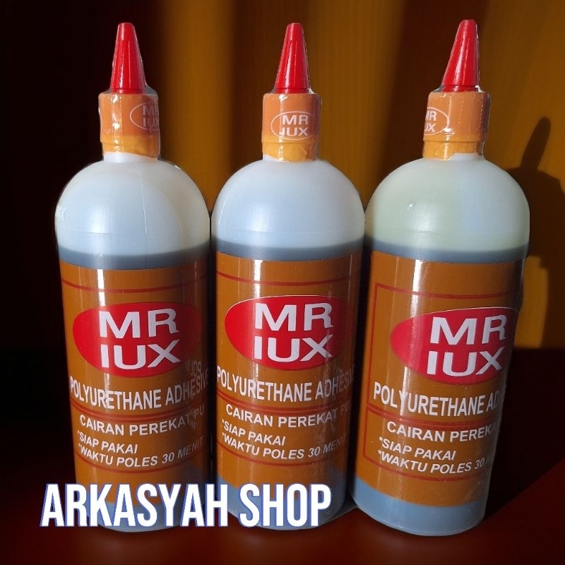 Jual LEM MR LUX PU 1KG 3 BOTOL (LEM CROT LEM MADU LEM BUSA LEM KAYU ...