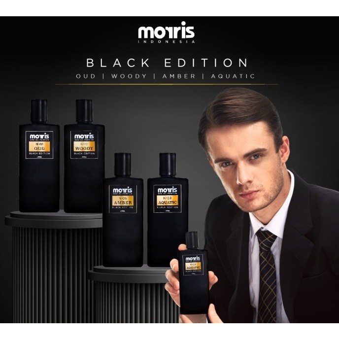 Jual MORRIS Black Edition Eau De Parfum 100ml / Parfum Pria Premium Tahan Lama | AIO | Shopee ...