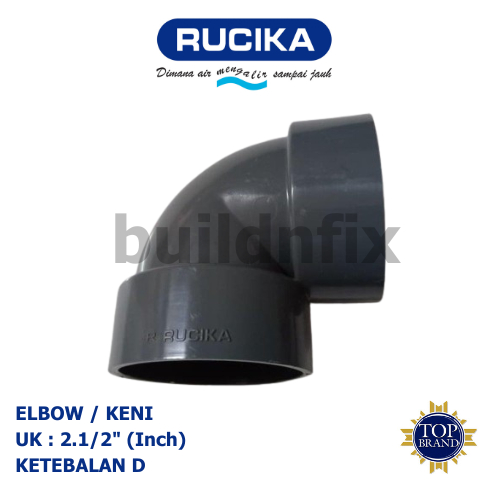 Jual RUCIKA ELBOW / KENI PVC 90 Derajat 2.1/2" D (TIPIS) | Shopee Indonesia