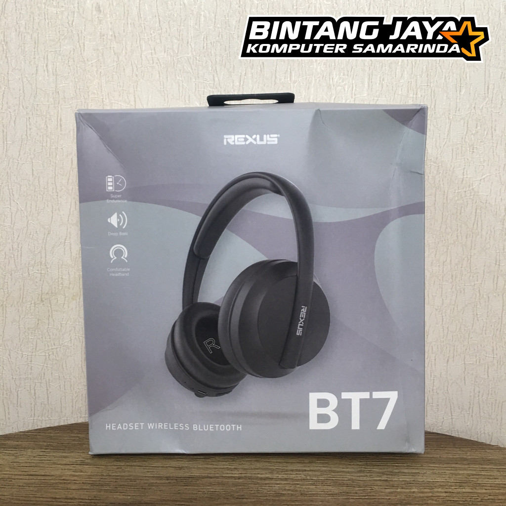 Jual Headset Rexus Wireless Bluetooth BT7 - Black | Shopee Indonesia