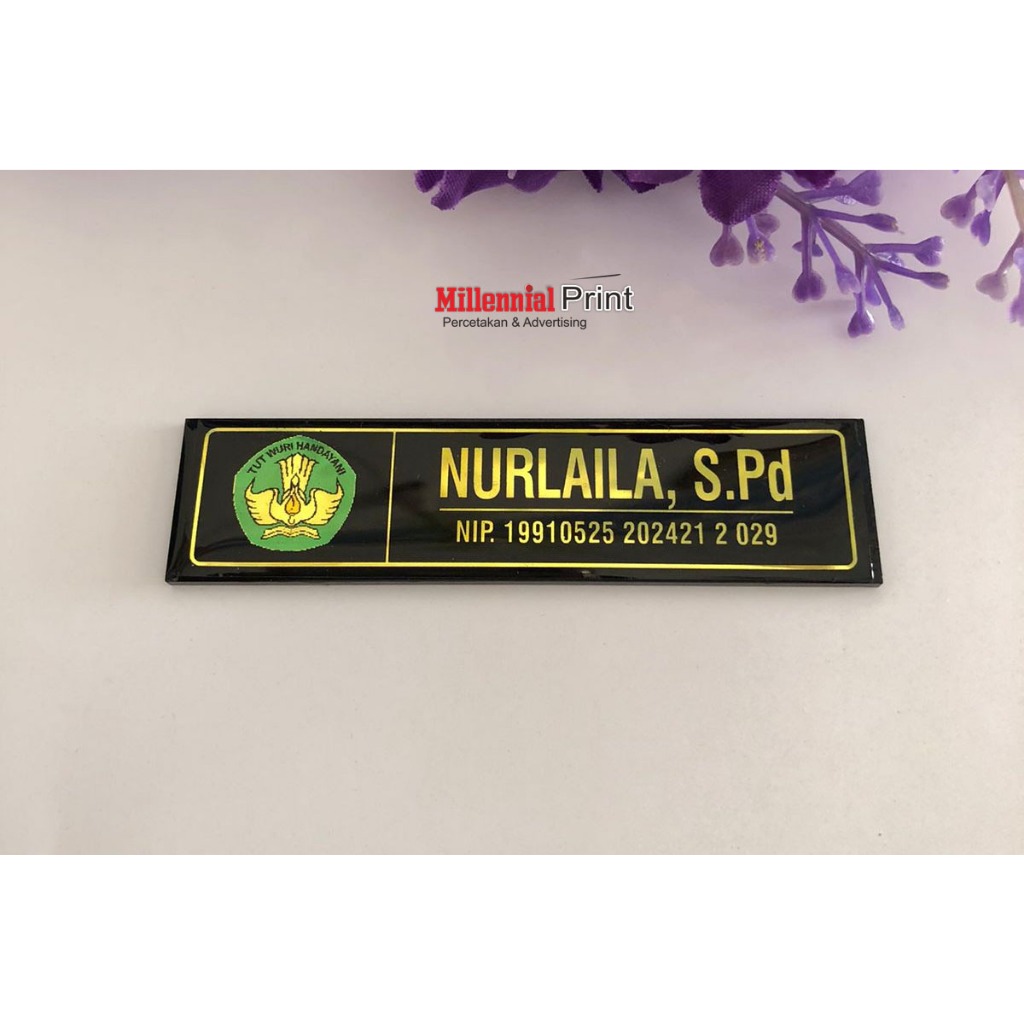 Jual Nametag - Pin nama - name tag dada - name tag akrilik / Bros nama ...