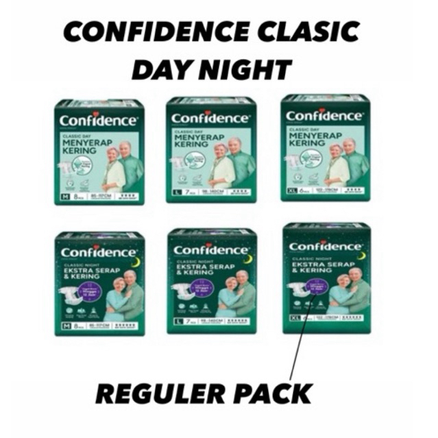 Jual CONFIDENCE CLASSIC DAY NIGHT TAPE M8 L7 XL6 POPOK DEWASA PEREKAT ...