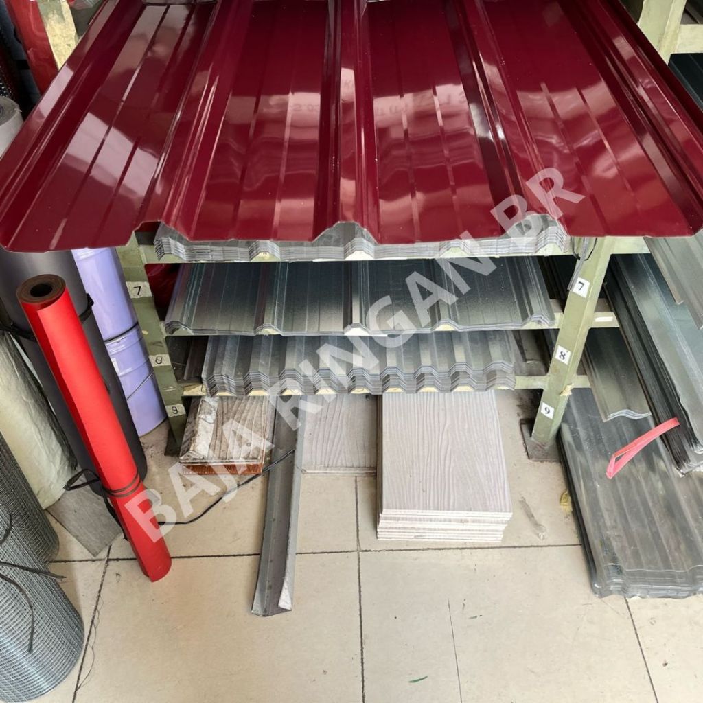 Jual ATAP GALVALUME SPANDECK WARNA MERAH MAROON | Shopee Indonesia