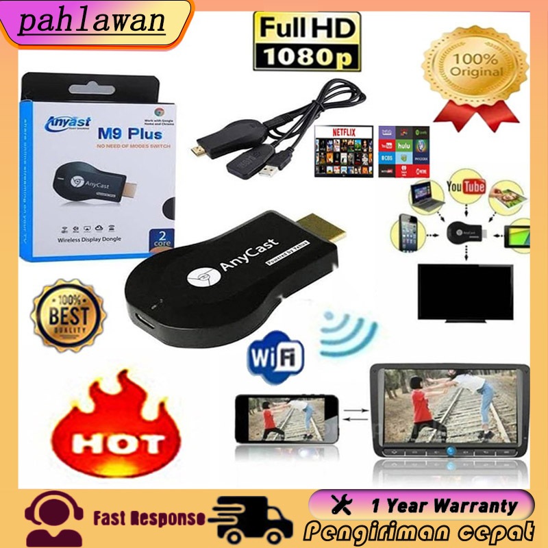 Jual Dongle HDMI Anycast M9 Plus Wifi Display Receiver/anycast dongle hdmi original Untuk 2 ...