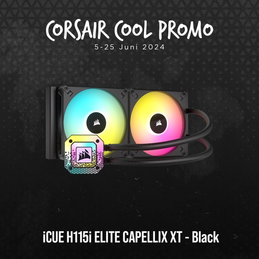 Jual CORSAIR iCUE H115i ELITE CAPELLIX XT Black Liquid CPU Cooler ...