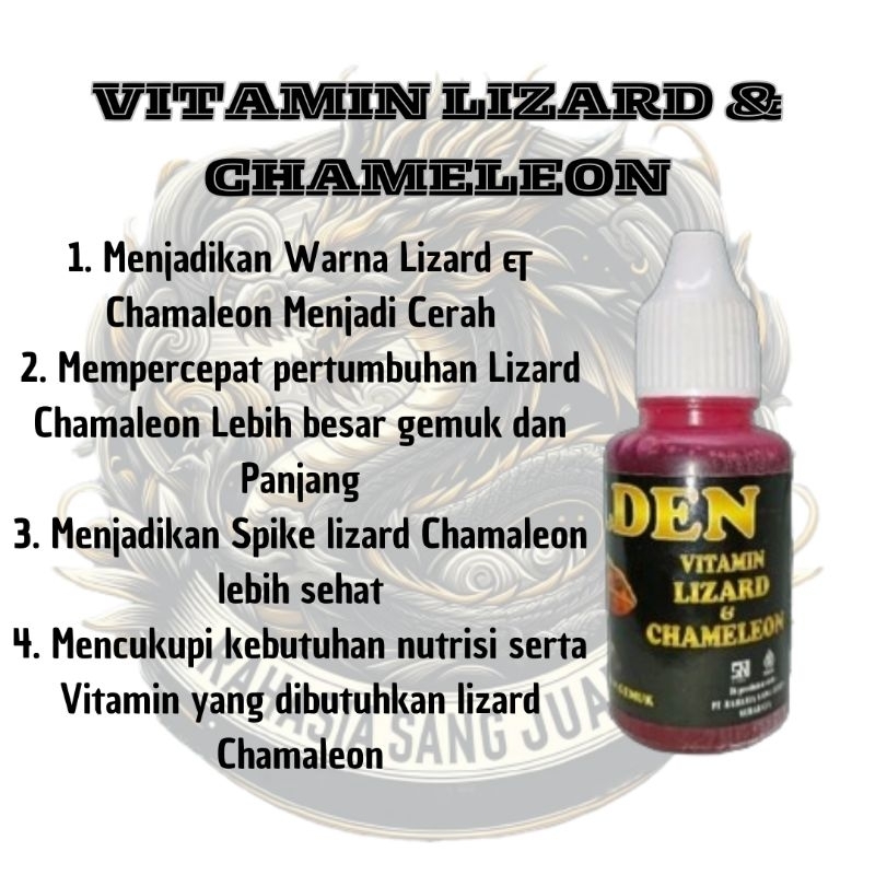 Jual VITAMIN CHAMELEON VITAMIN UNTUK MENAMBAH NAFSU MAKAN PADA HEWAN ...