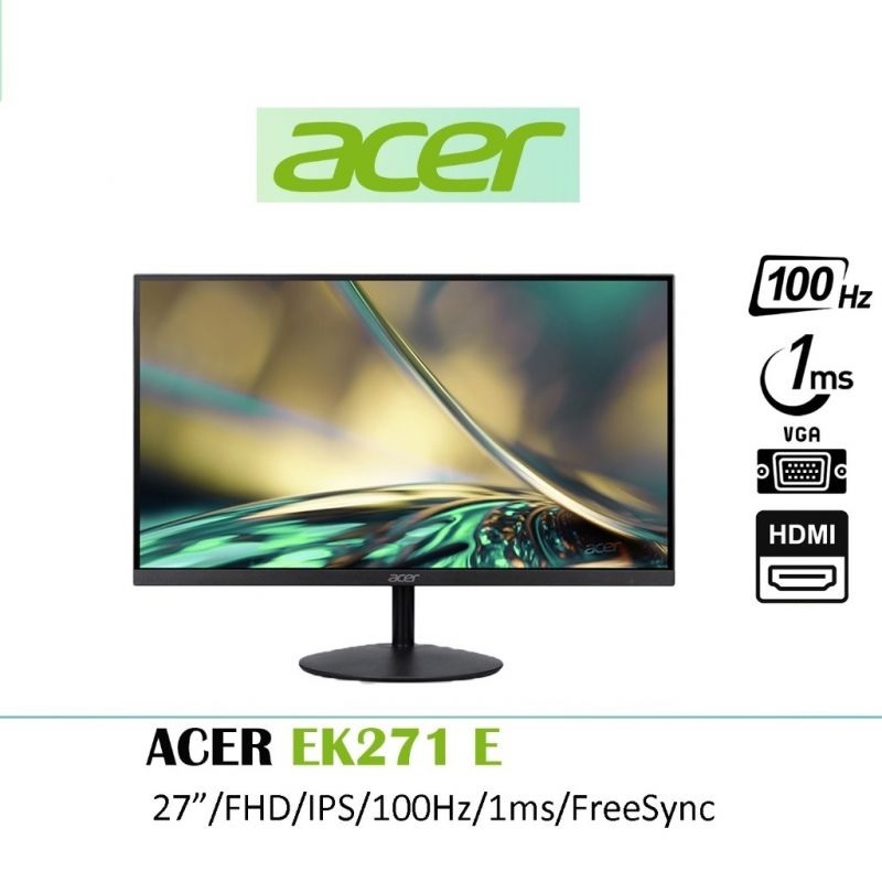 Jual LED Monitor Acer EK271 27 inch FHD IPS 100Hz 1ms | Shopee Indonesia
