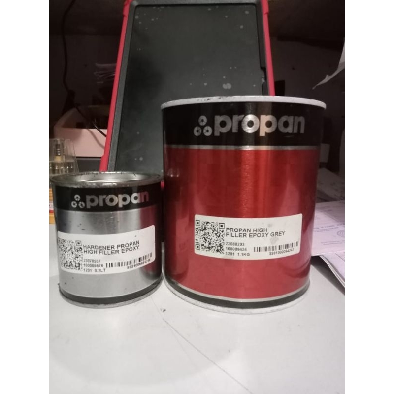 Jual propan-epoxy high filler -grey -1kgset-cat dasar-duco | Shopee ...