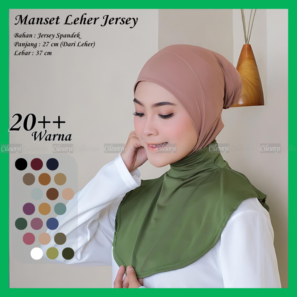 Jual Cileunyi Collection Manset Leher Jersey Premium Mangset Turtleneck ...