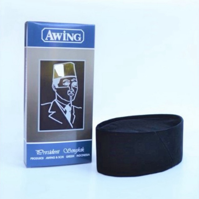 Jual Songkok Awing / Peci Awing Hitam AC Tinggi 6,7,8,9,10,11,12,13 ...
