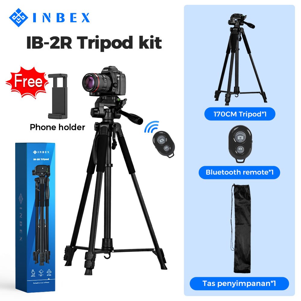 Jual INBEX IB2/3366 Tripod Kamera Bluetooth Fotografi Stabil Tripot ...