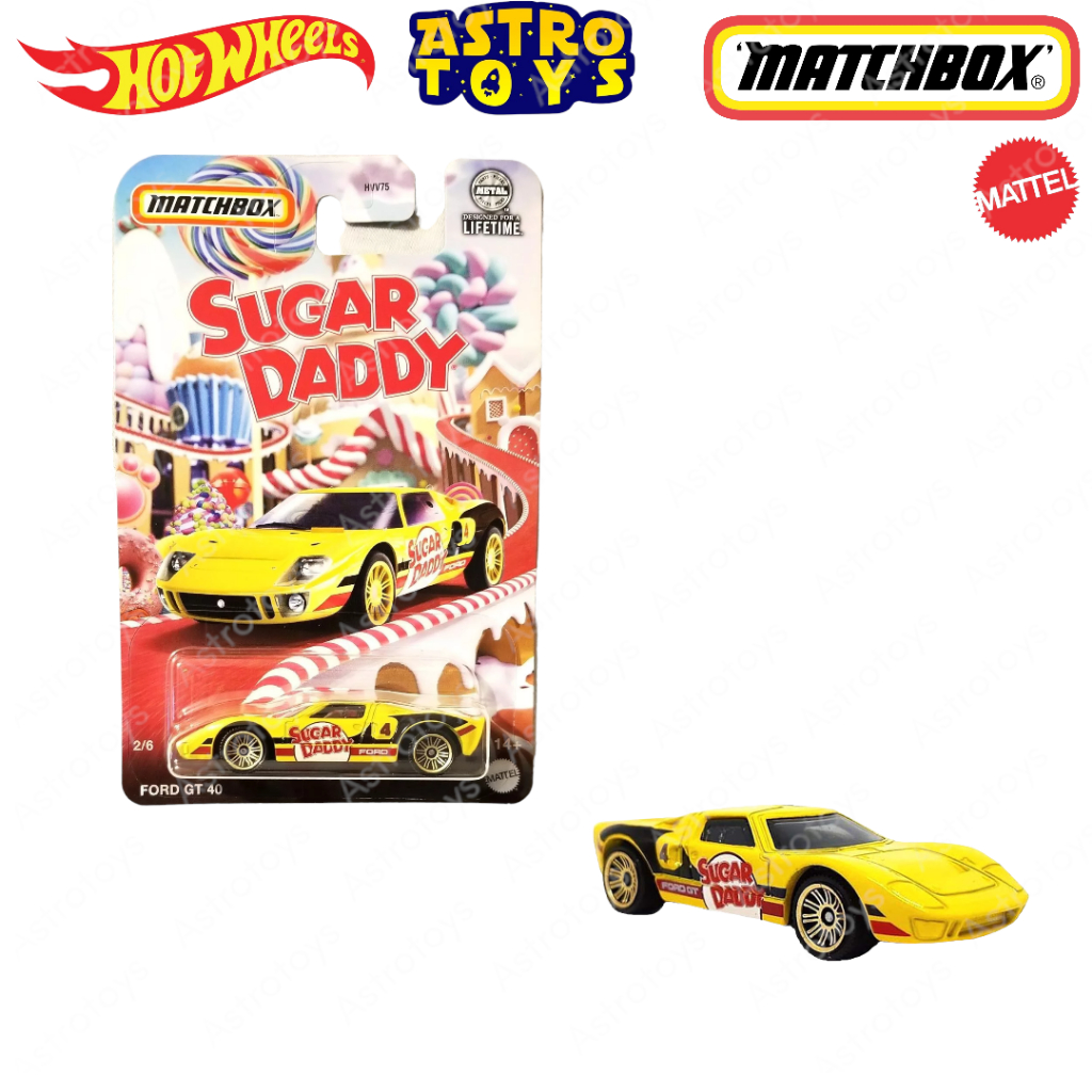 Jual Matchbox Candy Series Mobil Balap Ford GT40 Real Car Sugar Daddy 1 ...