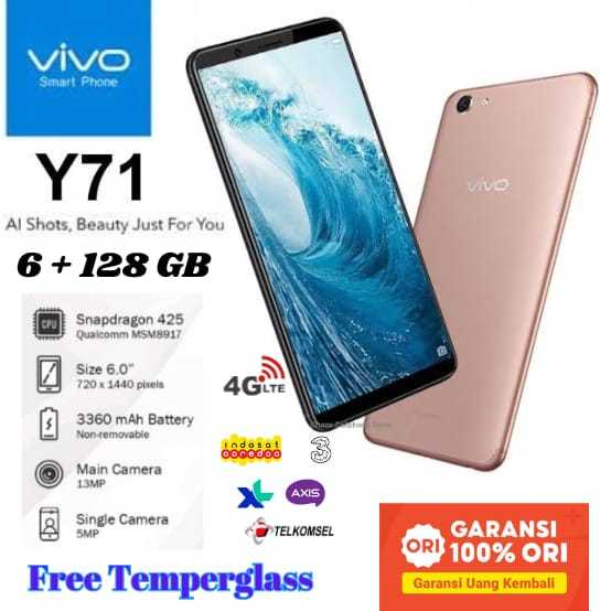 Jual VIVO Y71 ram 6+128 GB Bergaransi 1 tahun | Shopee Indonesia