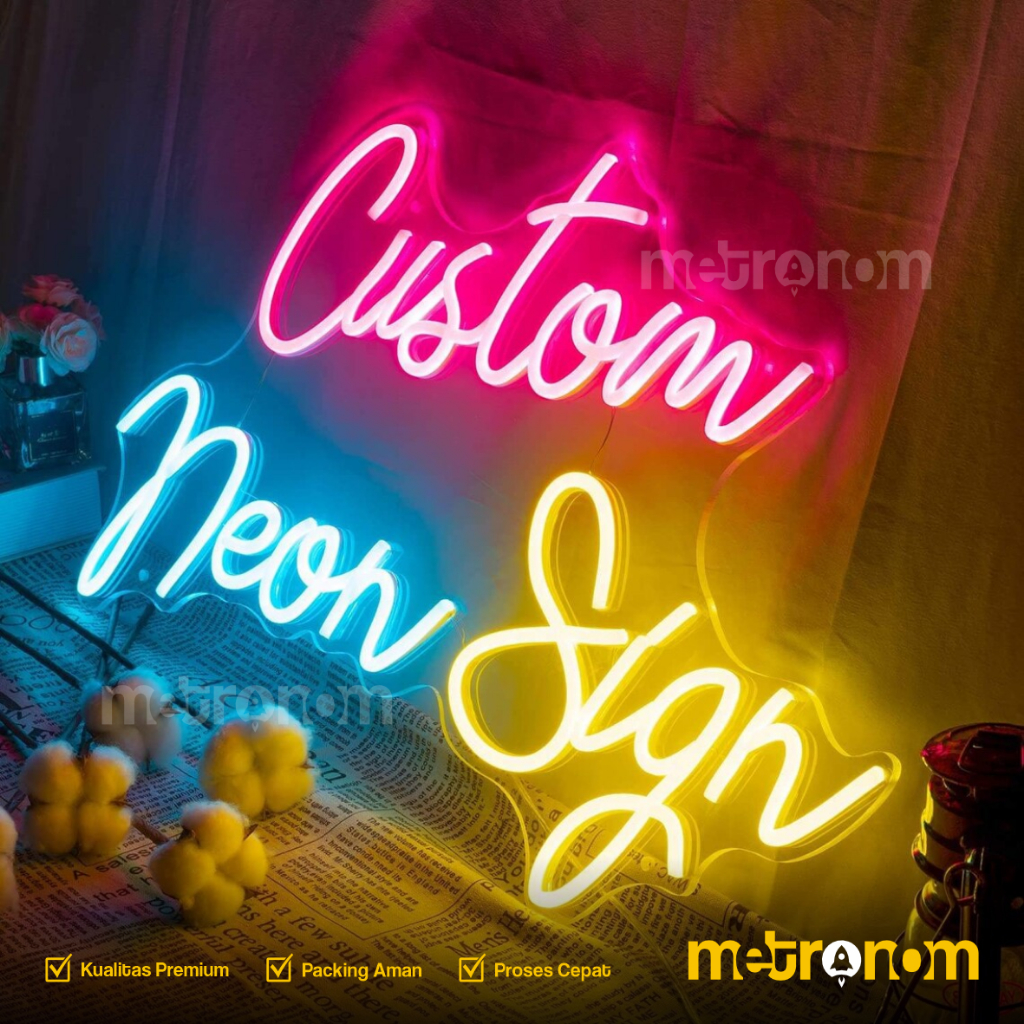 Jual Neon Flex Custom Neon Sign Custom LED Dekorasi Ruangan Cafe Resto ...