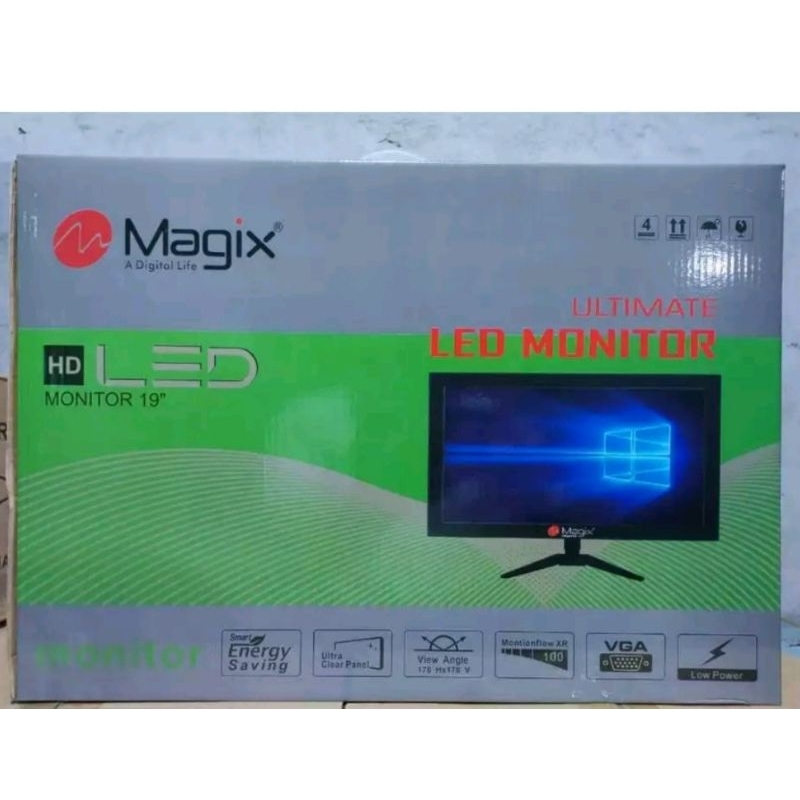 Jual MONITOR 19 INCH/ MONITOR LED 19 INCH MAGIX VGA + HDMI GARANSI 1 ...