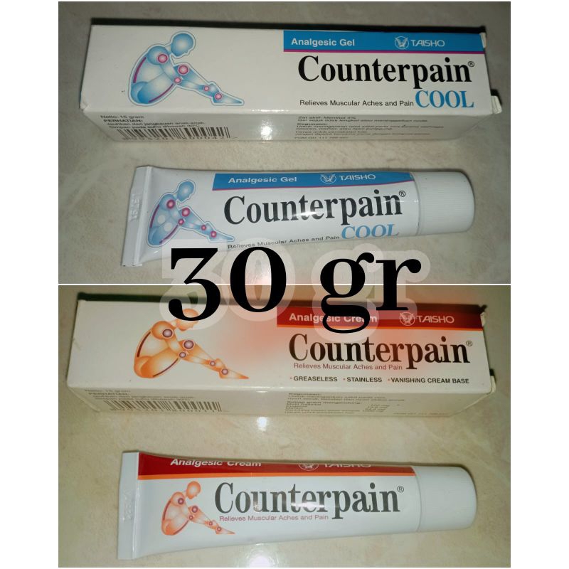 Jual COUNTERPAIN CREAM - 30 gr pereda nyeri otot | Shopee Indonesia