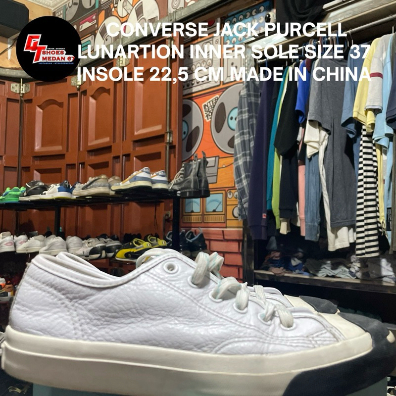 Jual SEPATU CONVERSE JACK PURCELL Lunartion Inner Sole size 37 insole ...