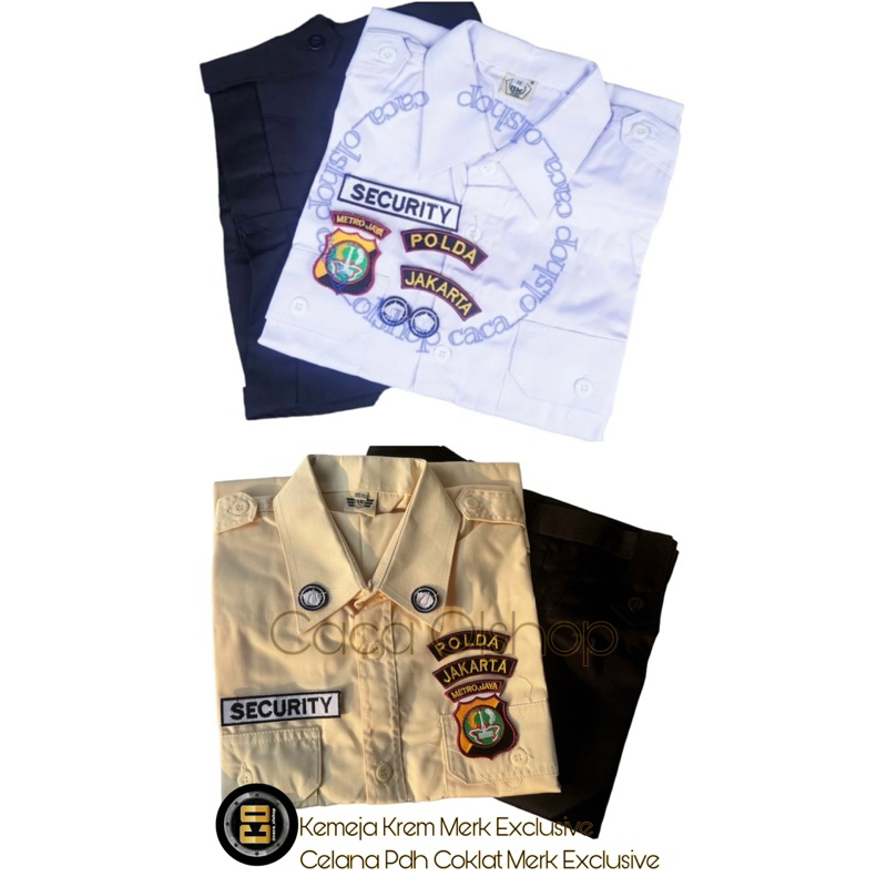 Jual Baju Seragam Setelan PDH Satpam Security | Shopee Indonesia