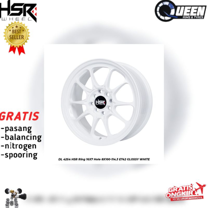 Jual VELG RACING R16 DOUBLE PCD HSR DL untuk mobil avanza, xenia, veloz ...