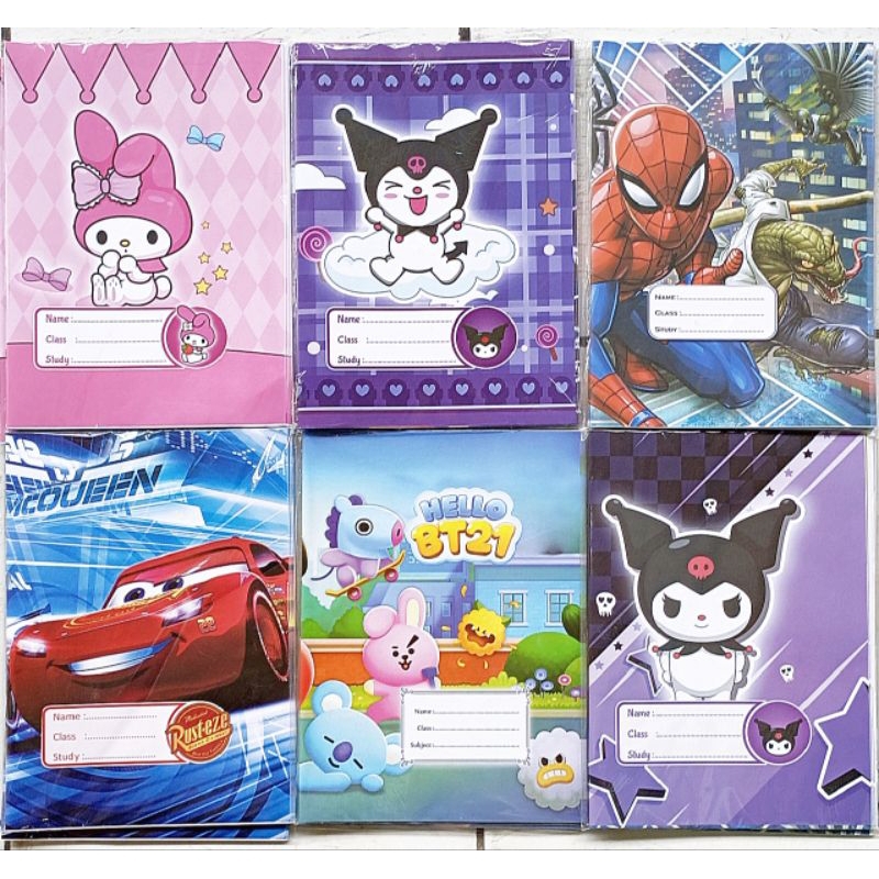 Jual Sampul buku tulis Kwarto gambar karakter anak Sanrio Kuromi ...