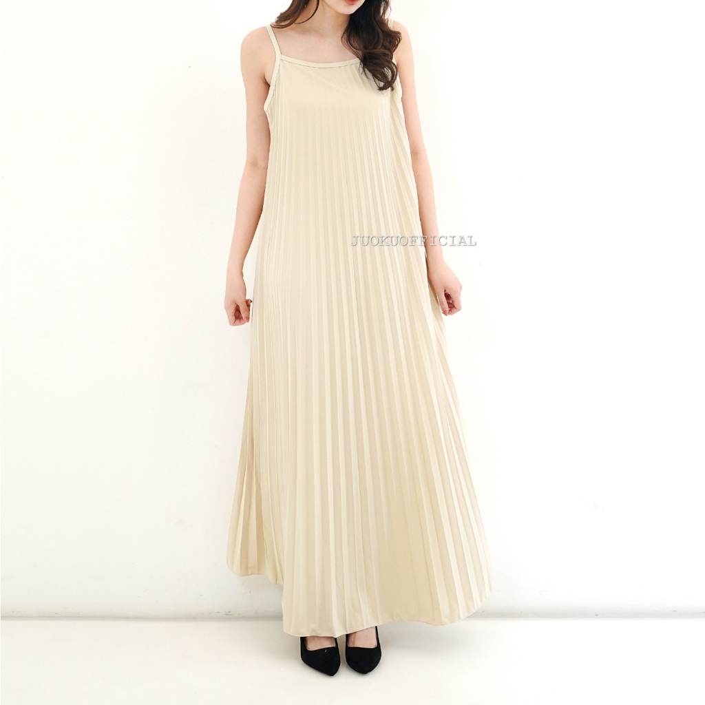 Jual Inner Dress Plisket Mayung / Dress Polos Plisket / Inner Plisket ...