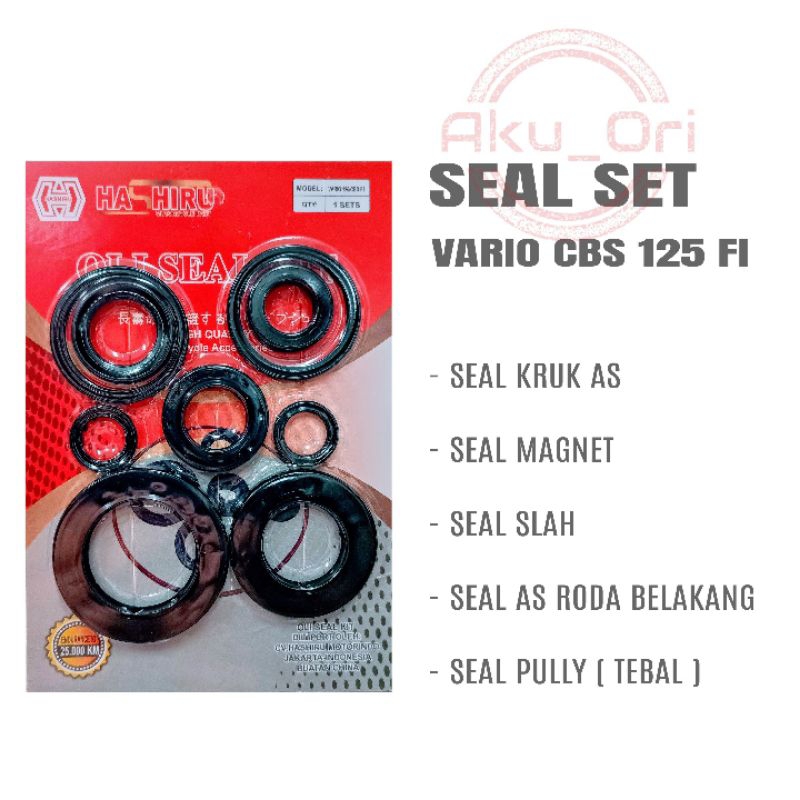 Jual SEAL KIT VARIO 125 FI HASHIRU oil sil set komplit vario 125 fi kzr | Shopee Indonesia
