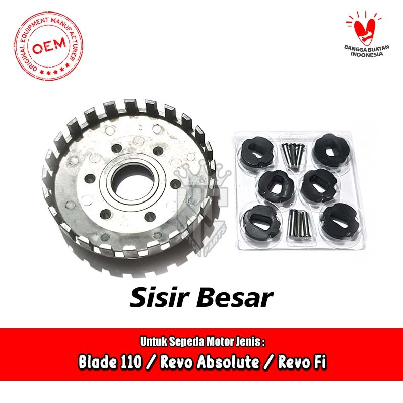 Jual Mangkok Rumah Kopling Dapur Klos Only Sisir Besar Honda Revo Absolute Fit Fi Blade 110 ...