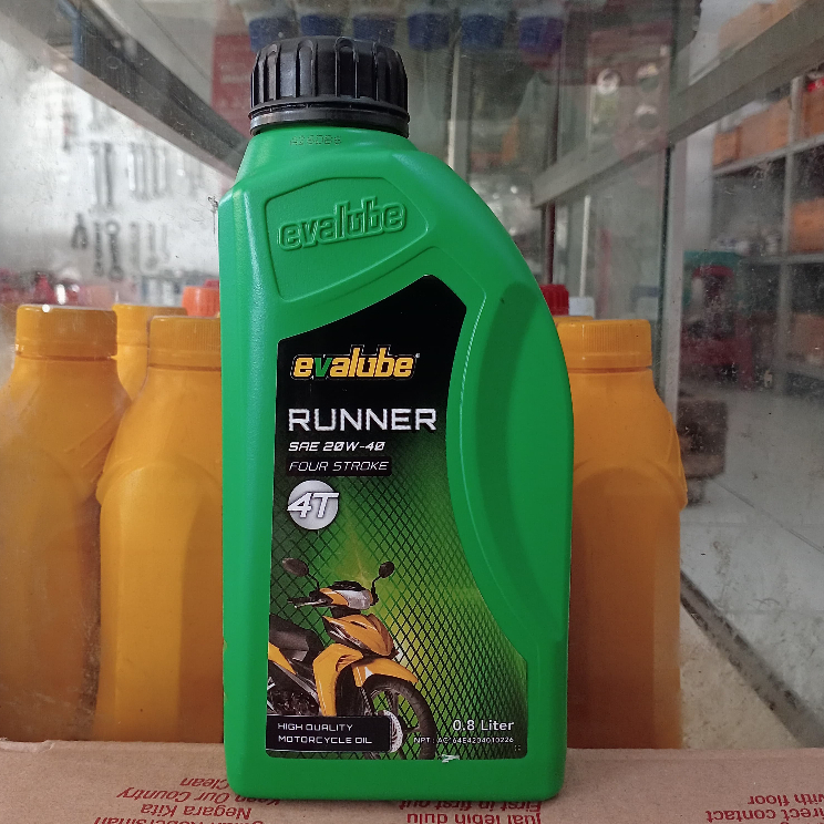Jual Oli Mesin Evalube 4T 20W-40 0,8 Liter Original | Shopee Indonesia