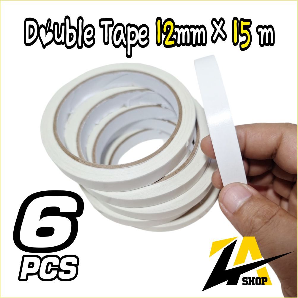 Jual DOUBLE Tape / Lakban Kertas / DOBEL TAPE 12mm X 15 meter Harga 6 ...