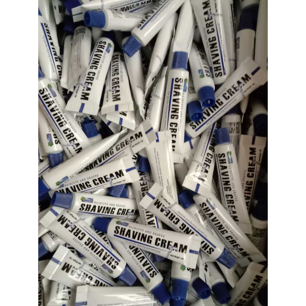 Jual Shaving cream putih / cream cukur hotel amenities [ 100 pcs ...