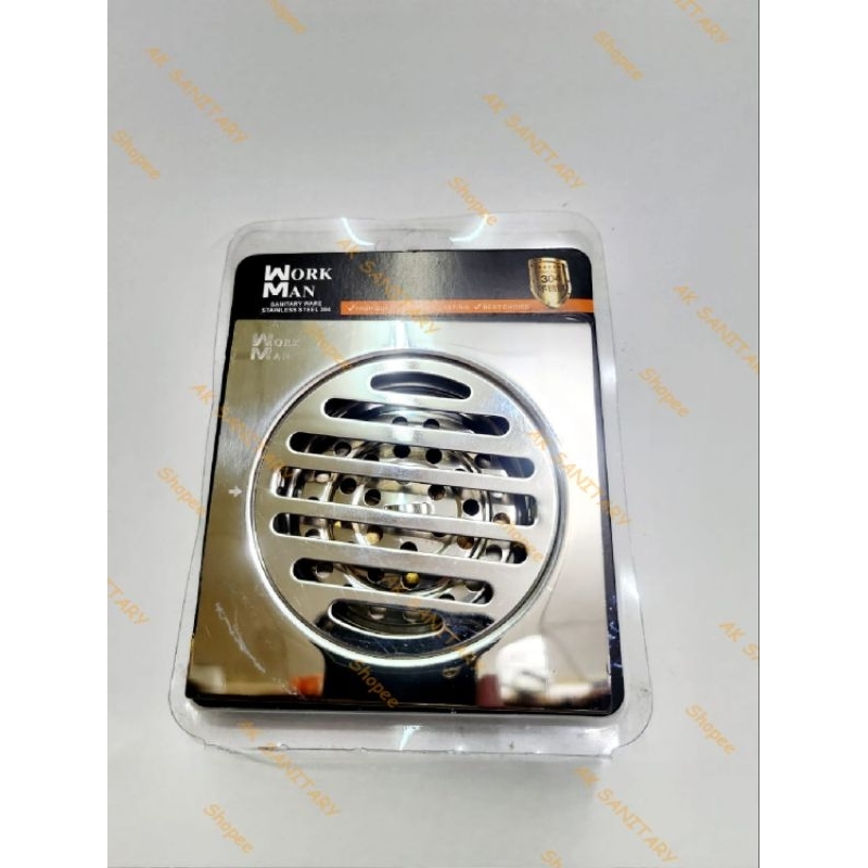 Jual Saringan Got Kamar Mandi Stainless - Floor Drain Model Toto 4" WOKMAN | Shopee Indonesia