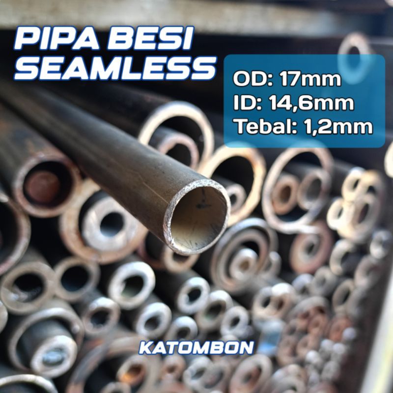 Jual pipa besi seamless od 17mm id 14,2mm tebal 1,2mm panjang 100cm | Shopee Indonesia