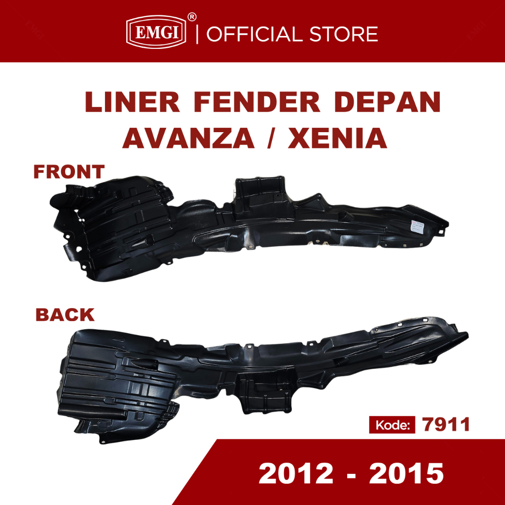 Jual EMGI - Liner Fender Spakbor Depan Avanza Xenia 2012 - 2015 - 7911 ...