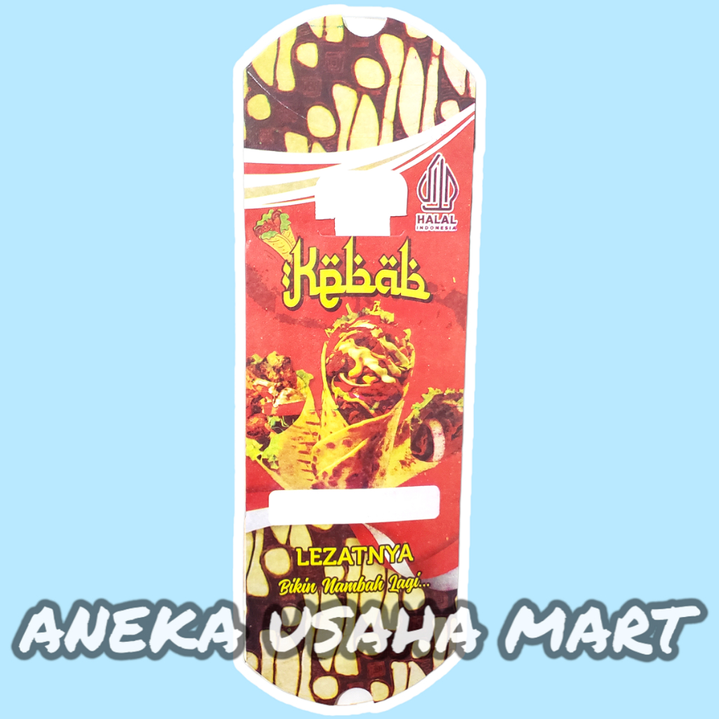 Jual KERTAS KEBAB JUMBO BAHAN IVORY TARIKAN 21X9 CM | Shopee Indonesia