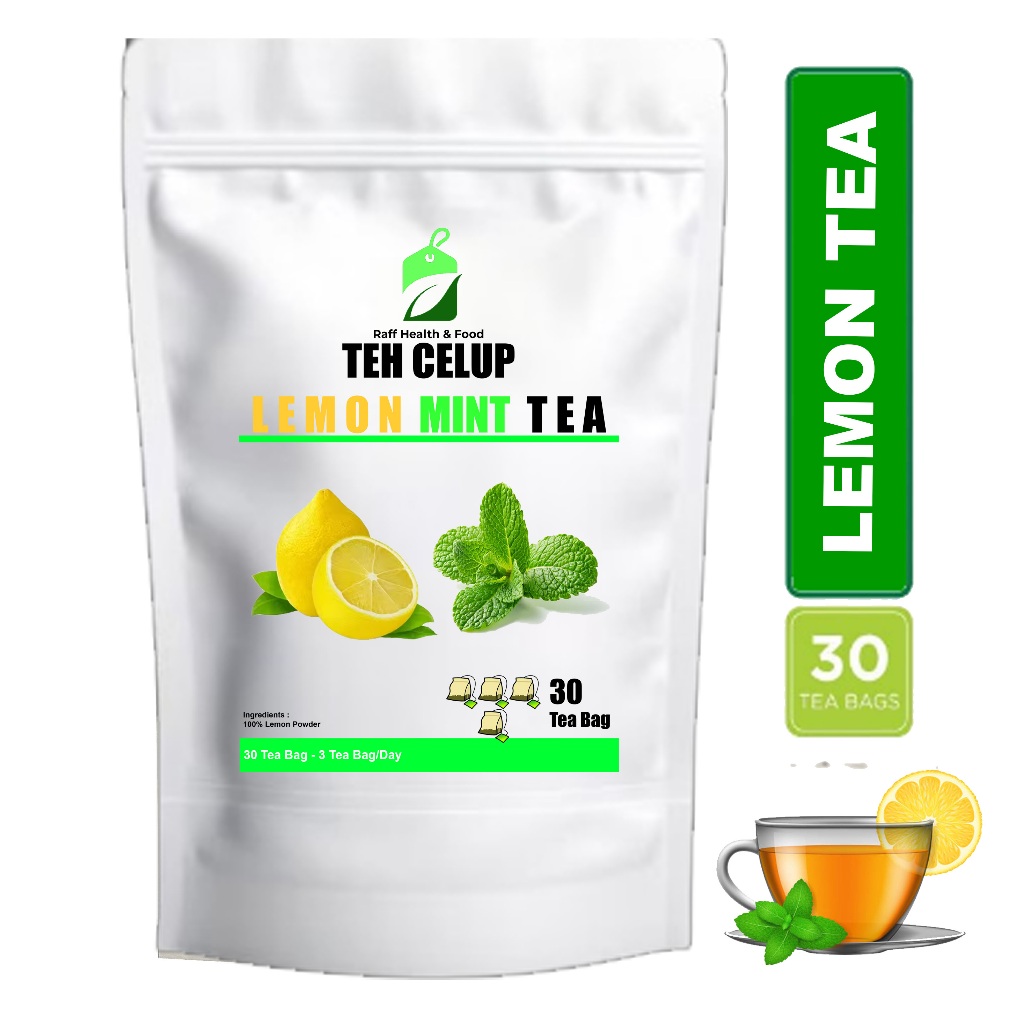 Jual Lemon Mint Tea Isi 30 Teh Celup Buah Lemon & Daun Mint | Shopee ...