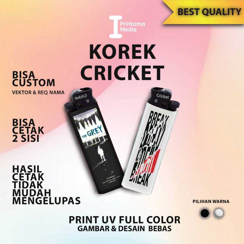 Jual Custom Korek Api Cricket Lighter Promosi Souvenir Print UV ...