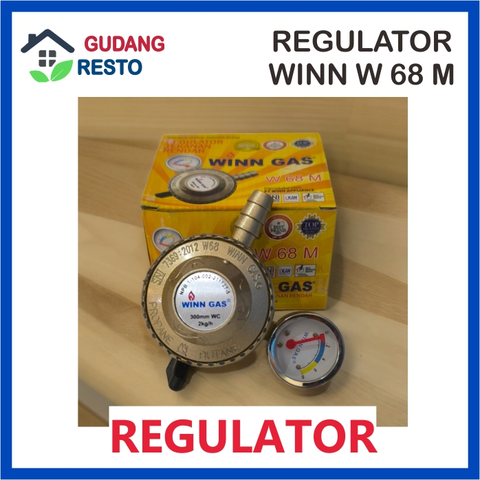 Jual COD REGULATOR WINN GAS LPG ELPIJI KEPALA KOMPOR W68 W418 W998 SNI GARANSI RESMI W 68 / W ...