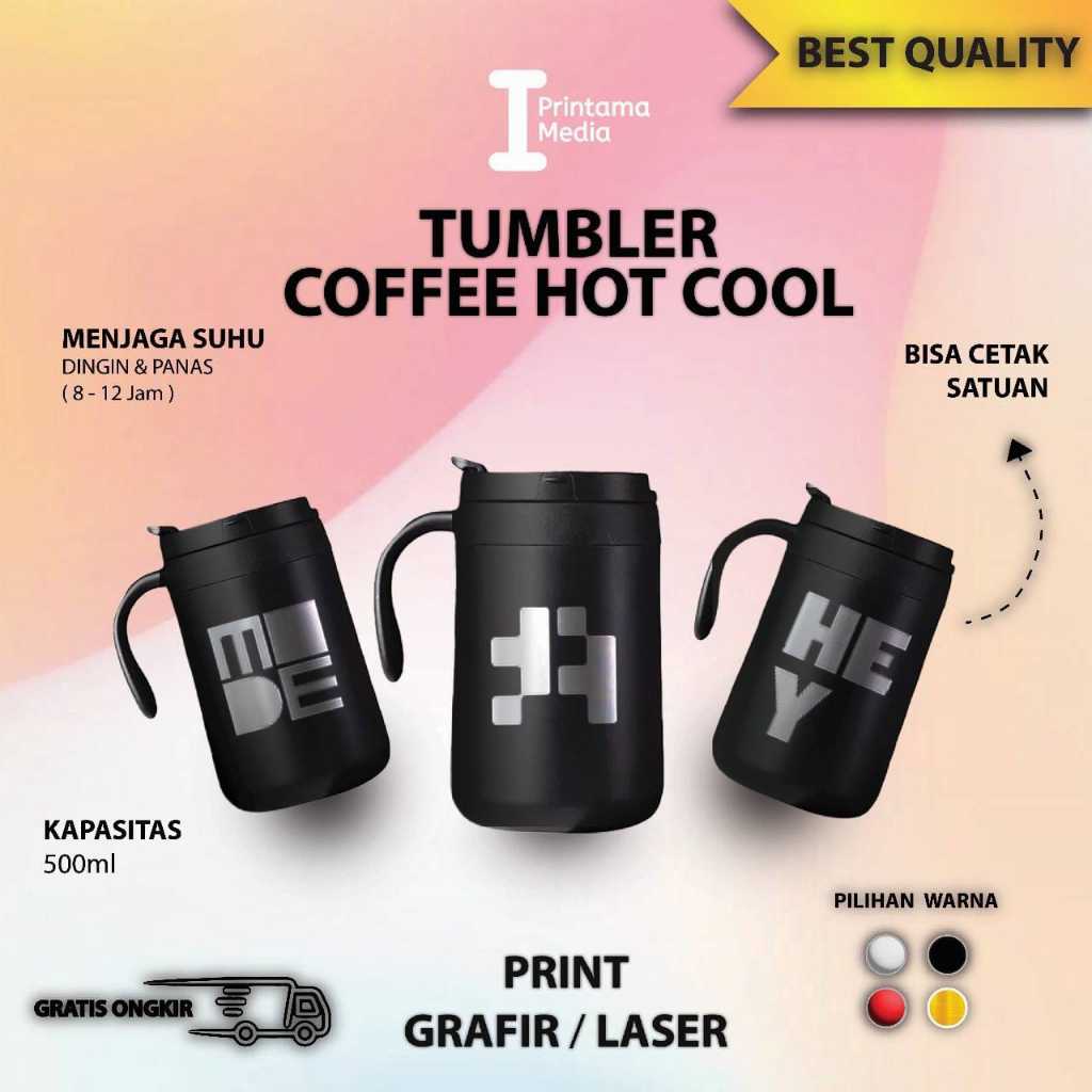 Jual Custom Tumbler Mug Hot Cool Stainless Steel Grafir | Shopee Indonesia