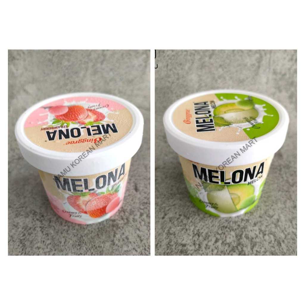Jual Binggrae Melona Melon Mini Cup 110ml / Melona Strawberry Mini Cup ...