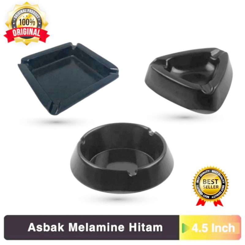 Jual Asbak Melamin Hitam / Asbak Rokok Cafe / Asbak Rumah Elegan ...