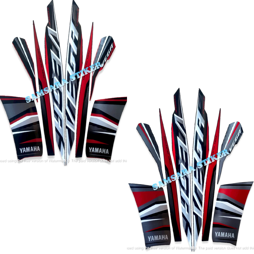 Jual STICKER STRIPING MOTOR YAMAHA VEGA FORCE 2017 2018 FI STANDAR FULL ...