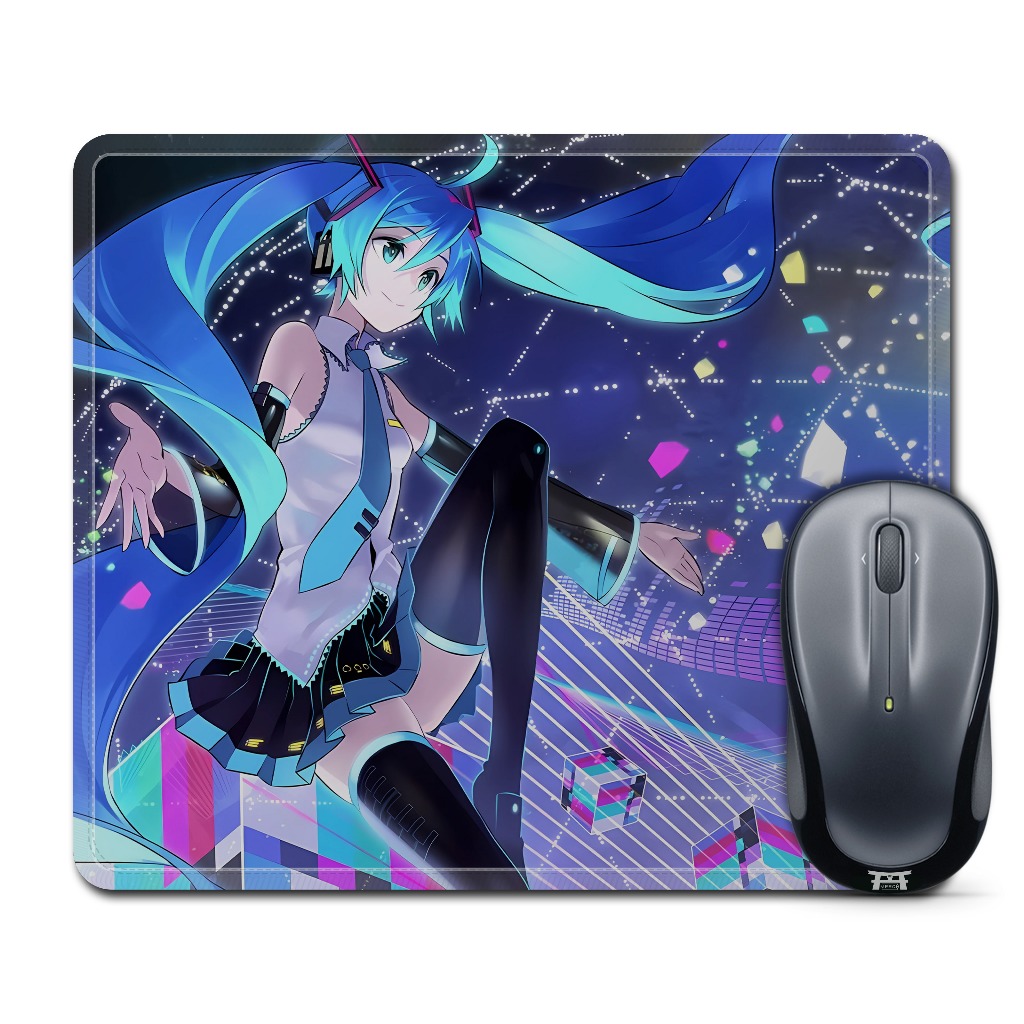 Jual Mouse pad gaming HATSUNE MIKU CUBE - VOCALOID material Rubber ...